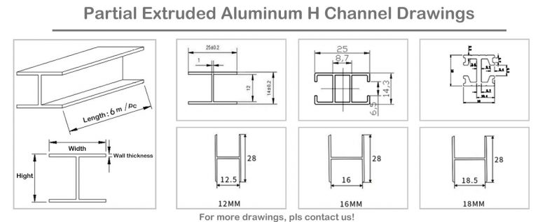 Extruded Aluminum H Channel Manufacturer & Supplier