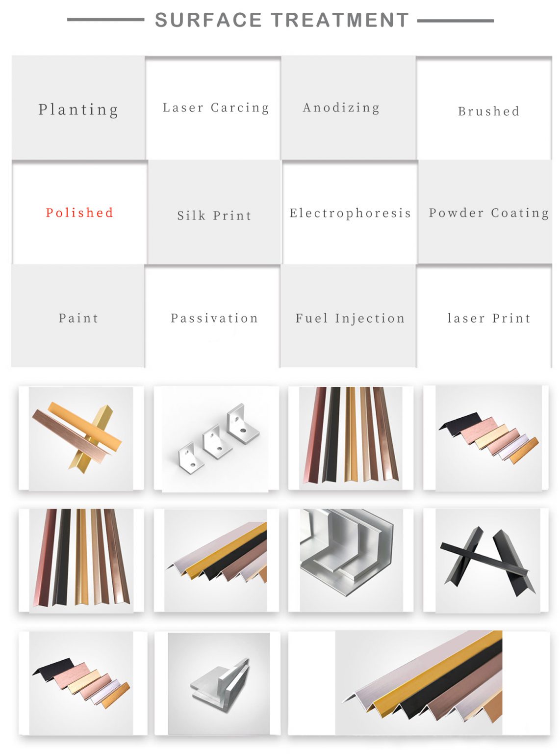 Standard and Custom Polished Aluminum Angle Manufacturer & Supplier